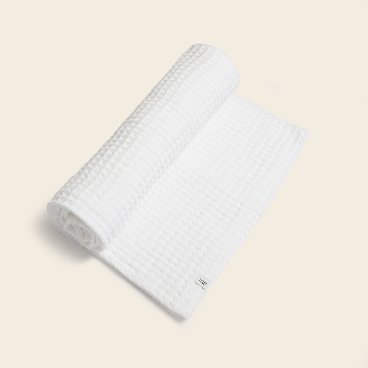 The Weightless Waffle Throw Blanket White – Happy Place Wholesale